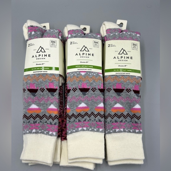 Alpine Design | Accessories | 6 Pairs Girls Alpine Design Snowsport ...